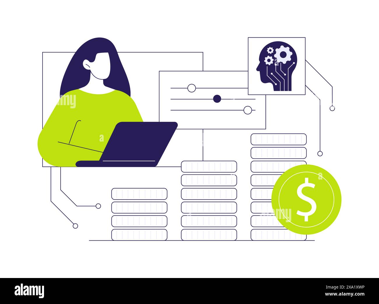 AI-Dynamic Pricing Strategies abstract concept vector illustration ... AI-Dynamic Pricing Strategies abstract concept vector illustration ...