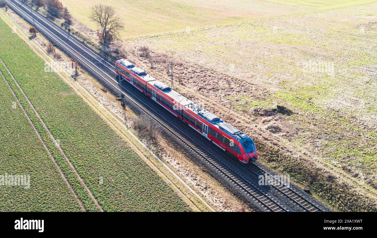 Aerial view railway tracks through hi-res stock photography and images ...