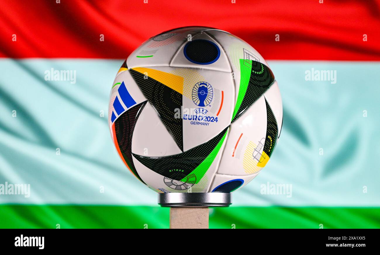 June 1, 2024, Berlin, Germany. The official ball of the Euro 2024 ...