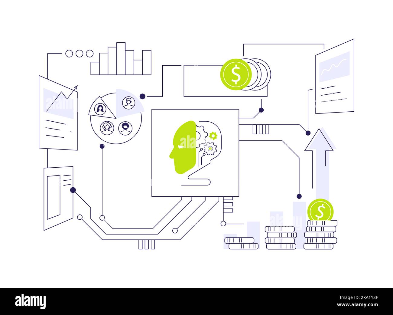 Ai Informed Customer Insights For Sales Abstract Concept Vector Illustration Stock Vector Image