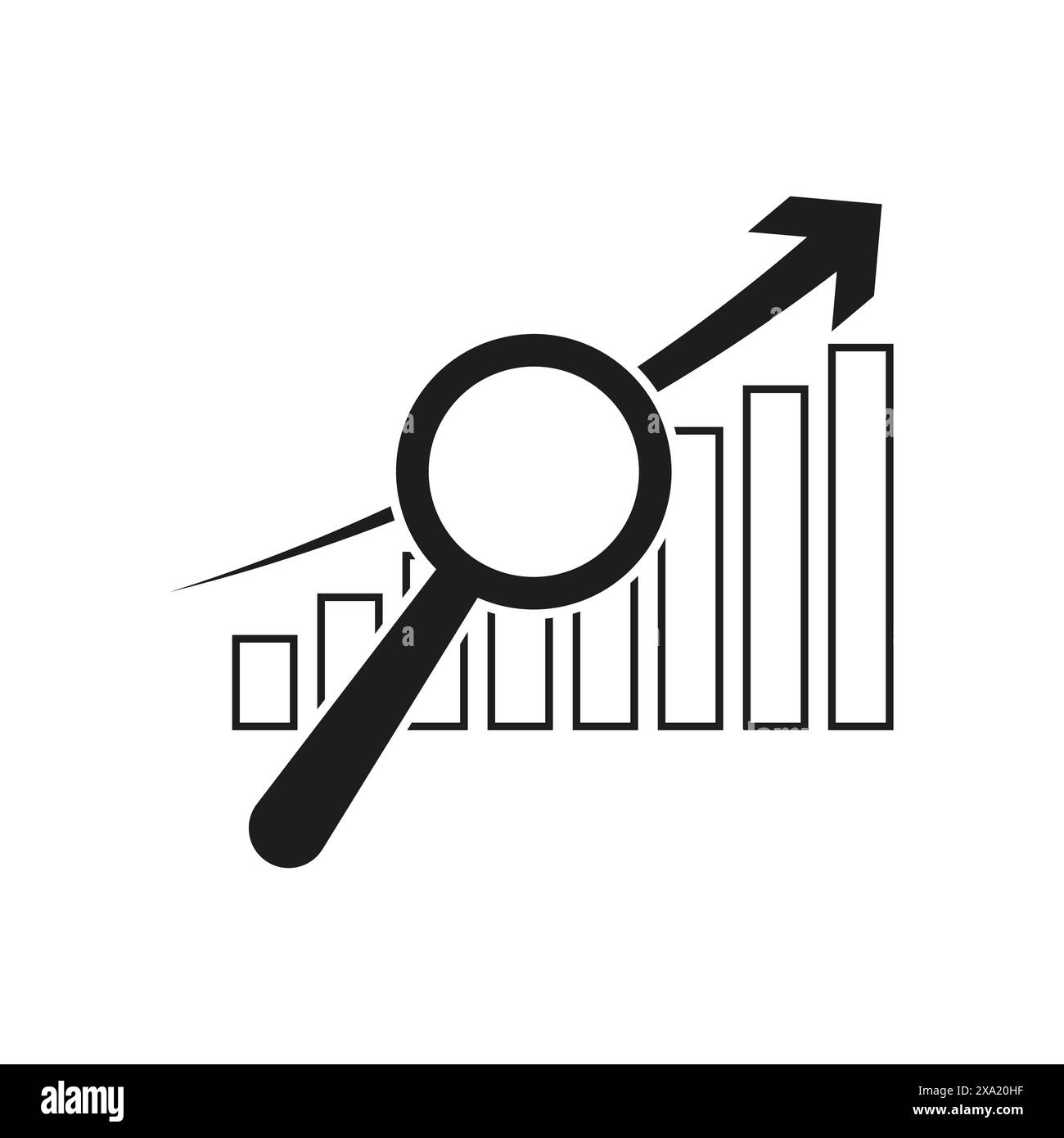 Graph showing upward trend Stock Vector Images - Alamy