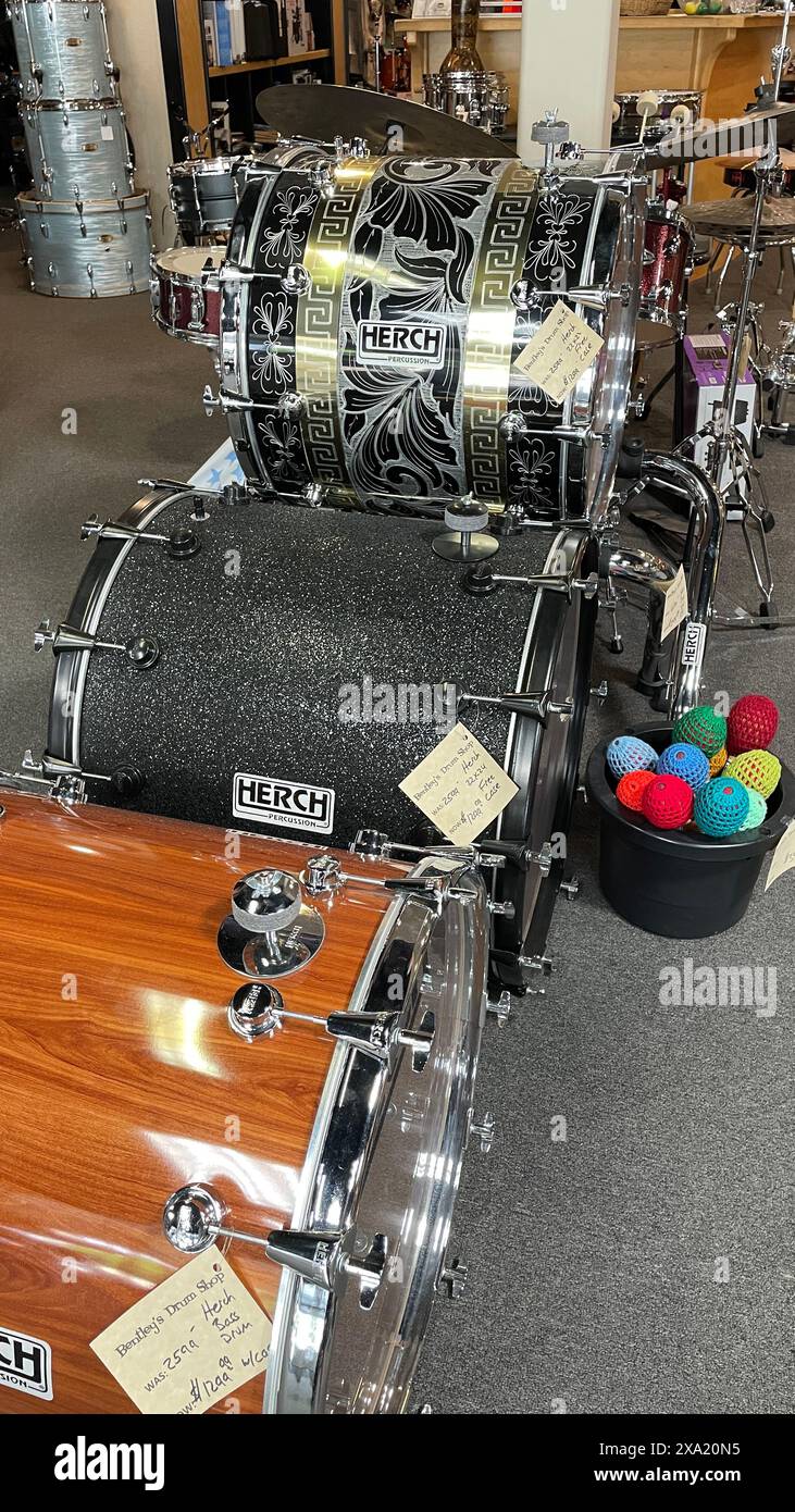 New HERCH Drums in a row in Orange and in Silver colors with New ...