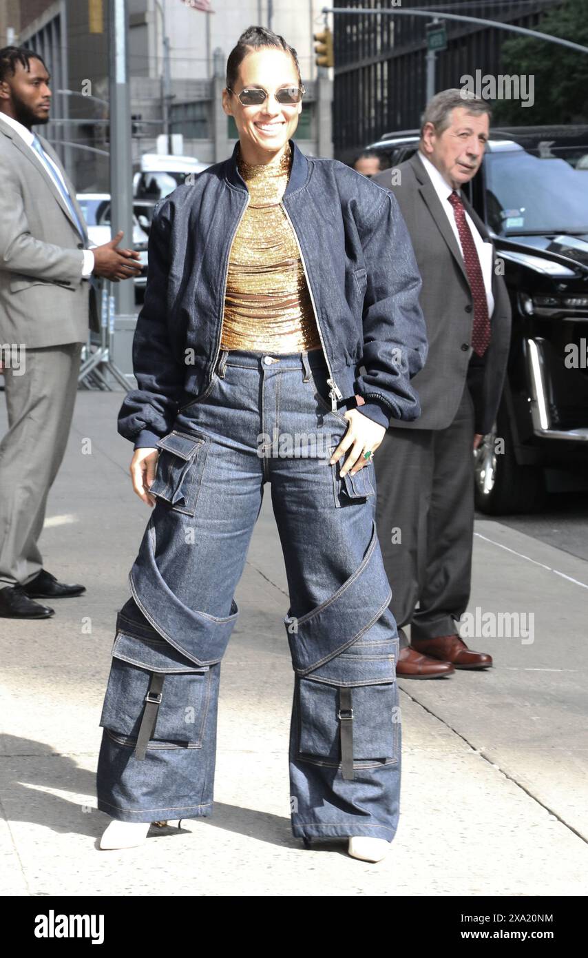 New York, NY, USA. 3rd June, 2024.June 03, 2024 Alicia Keys on The Late ...