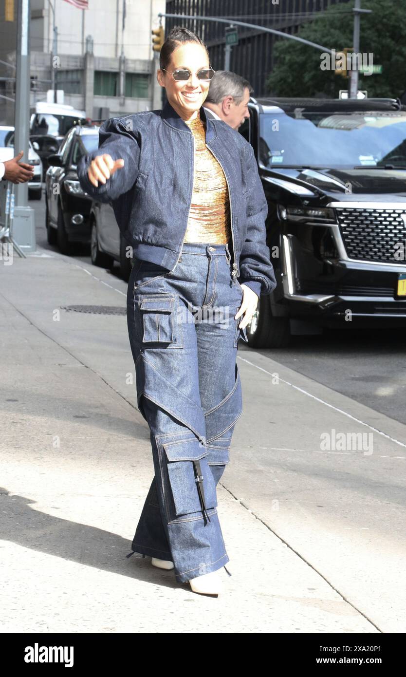 New York, NY, USA. 3rd June, 2024.June 03, 2024 Alicia Keys on The Late ...
