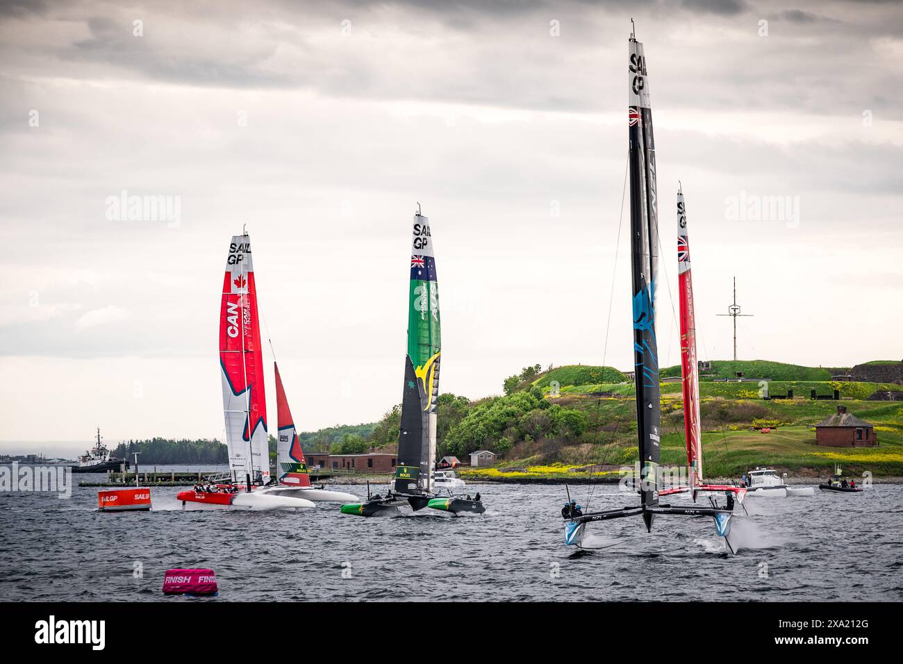 Team New Zealand leading teams from the UK, Australia, and Canada ...