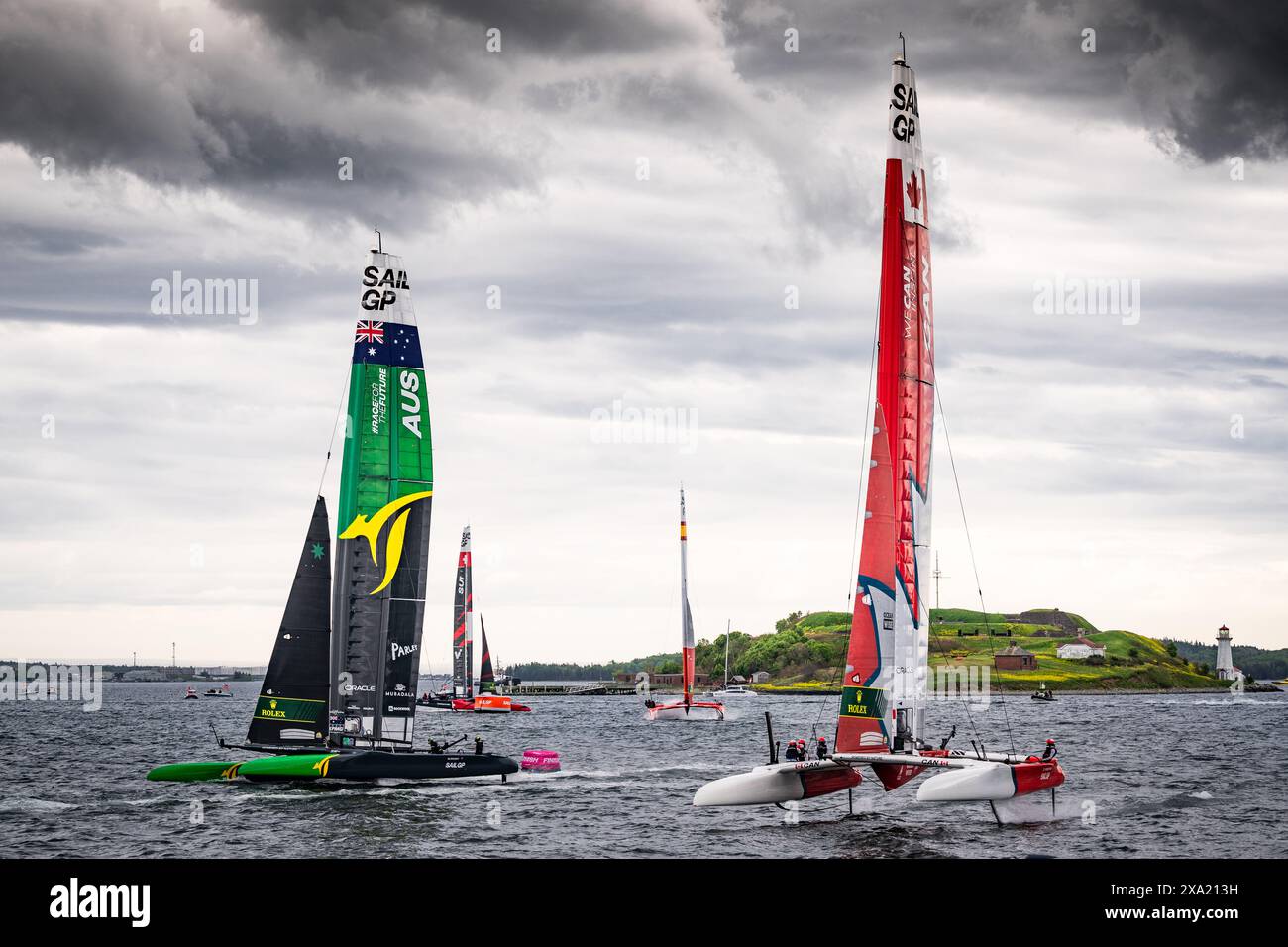 Team Australia leading teams from the Canada and Spain during the June ...