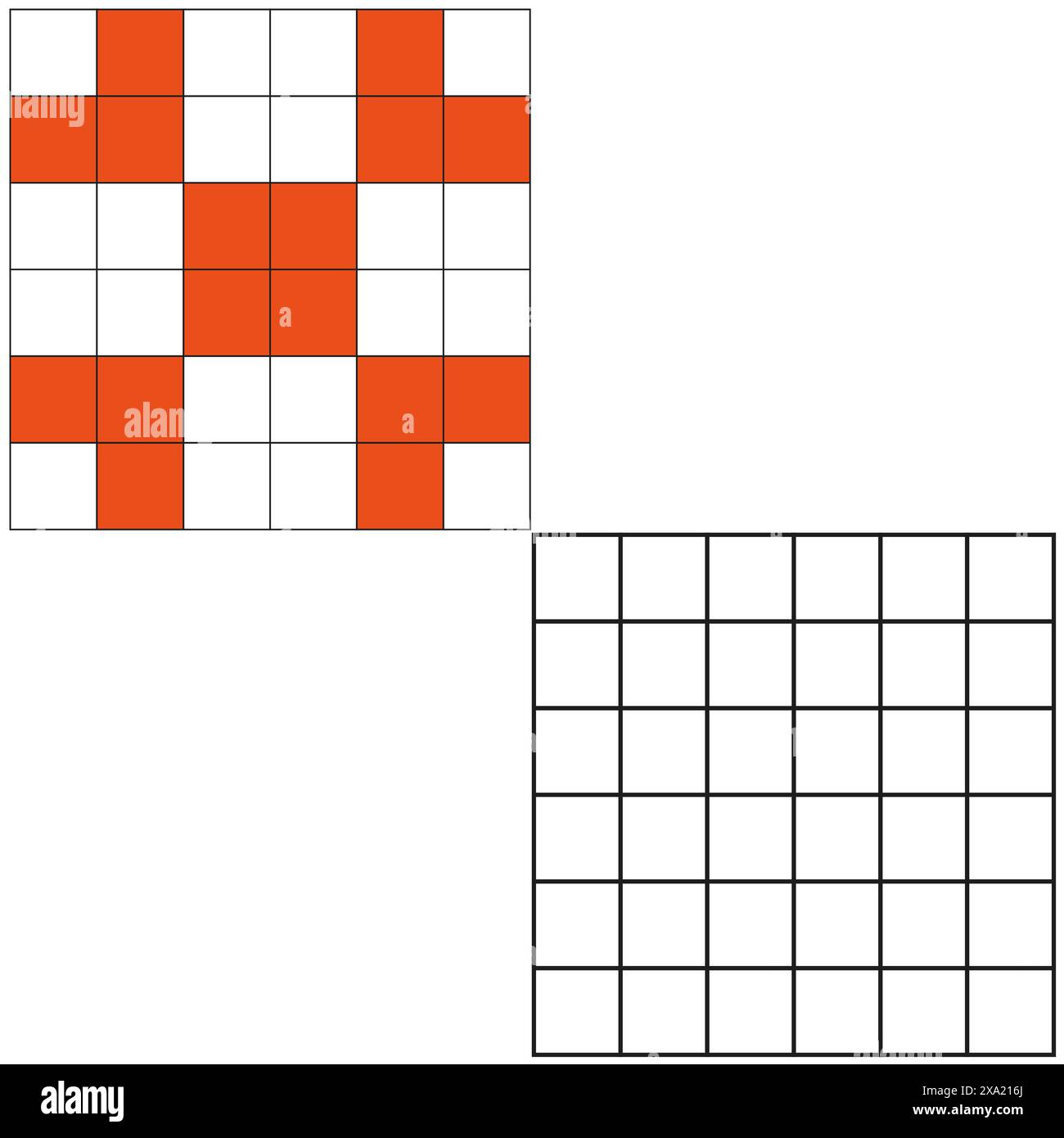 Pixel art grid. Red cross pattern. Vector design Stock Vector Image ...