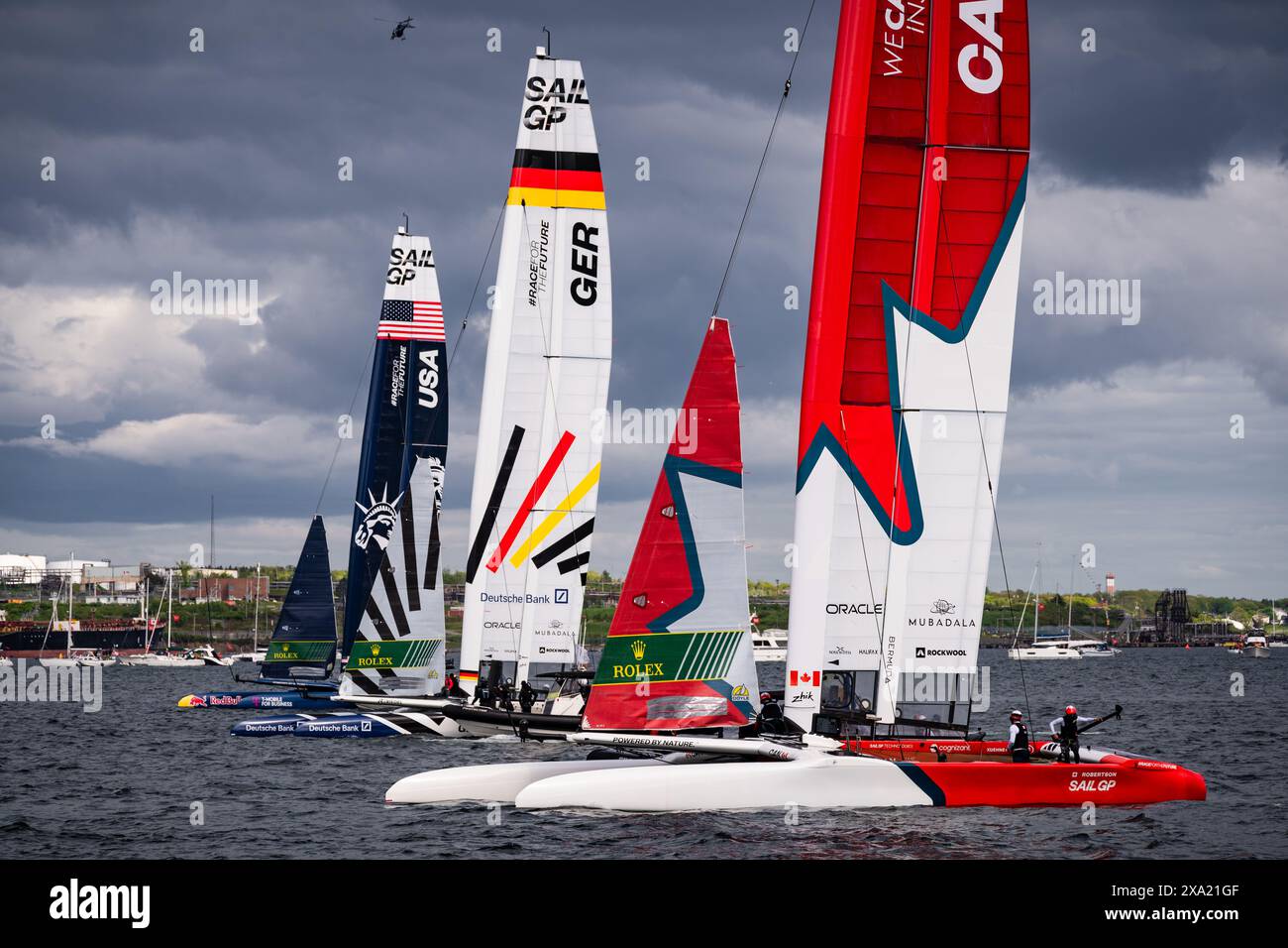 Teams from Canada, Germany, and USA resting during the June 2024 Sail ...