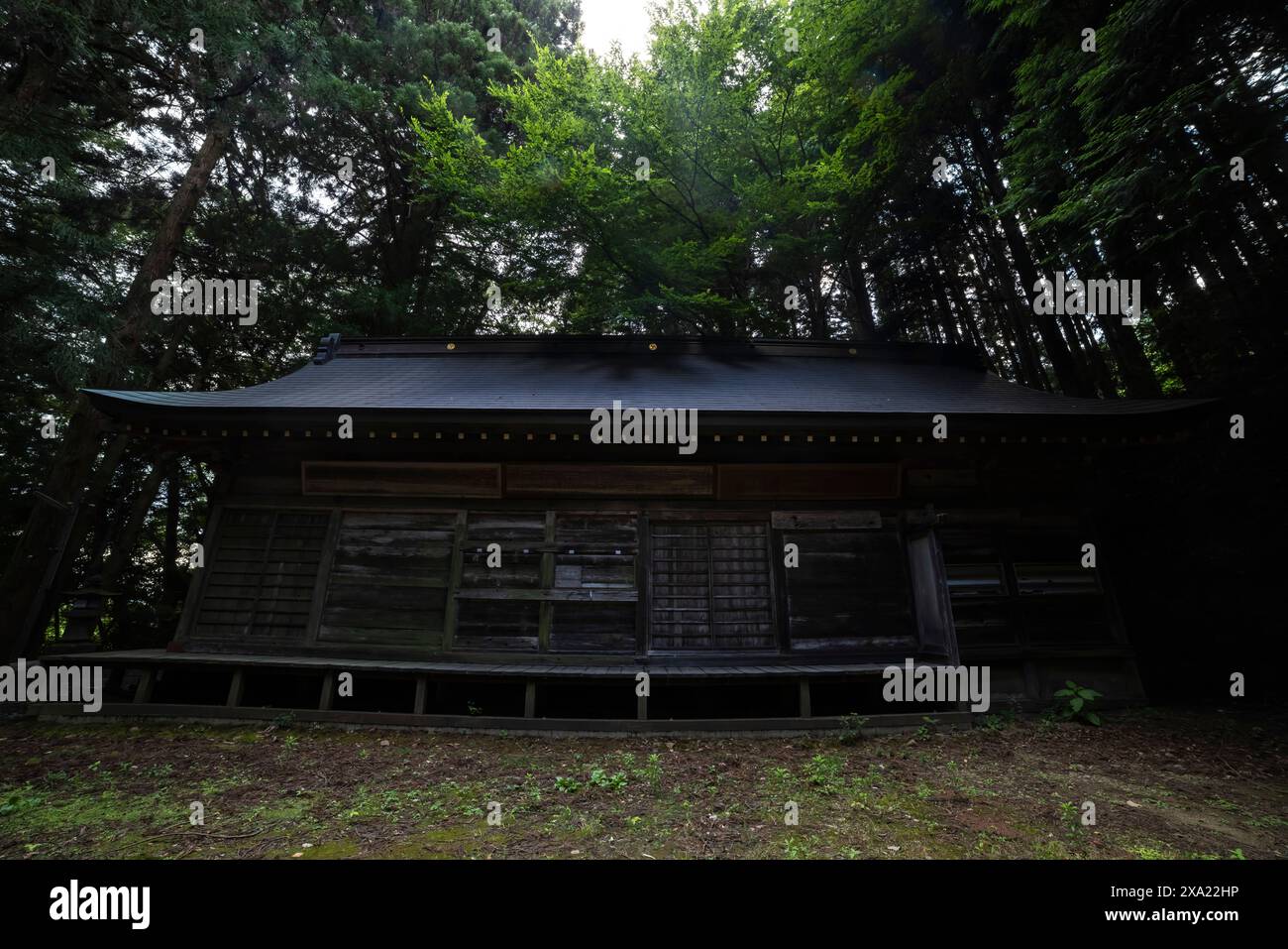A Japanese old shrine at the countryside in Gunma Japan Stock Photo - Alamy