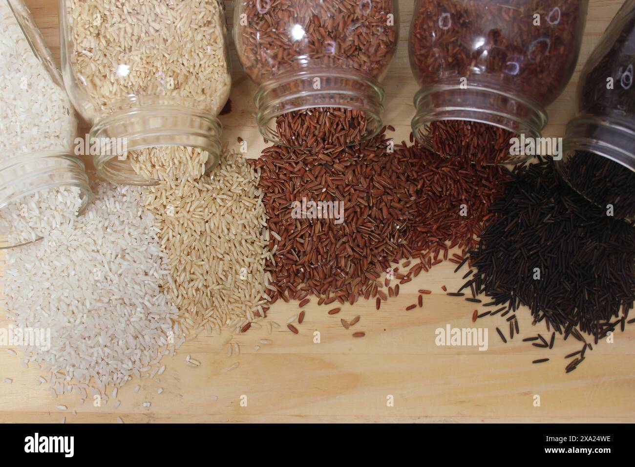 Raw assorted rice in hi-res stock photography and images - Alamy