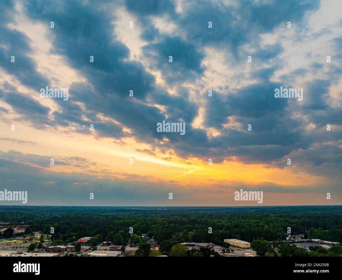 An aerial view of the beautiful Atlanta landscape Stock Photo - Alamy