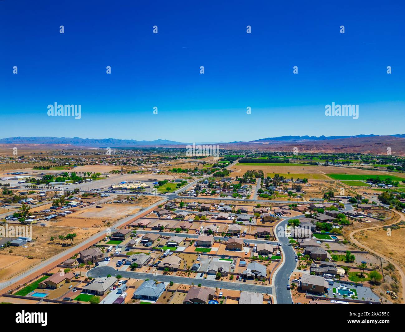 Aerial isolated settlement rural hi-res stock photography and images ...