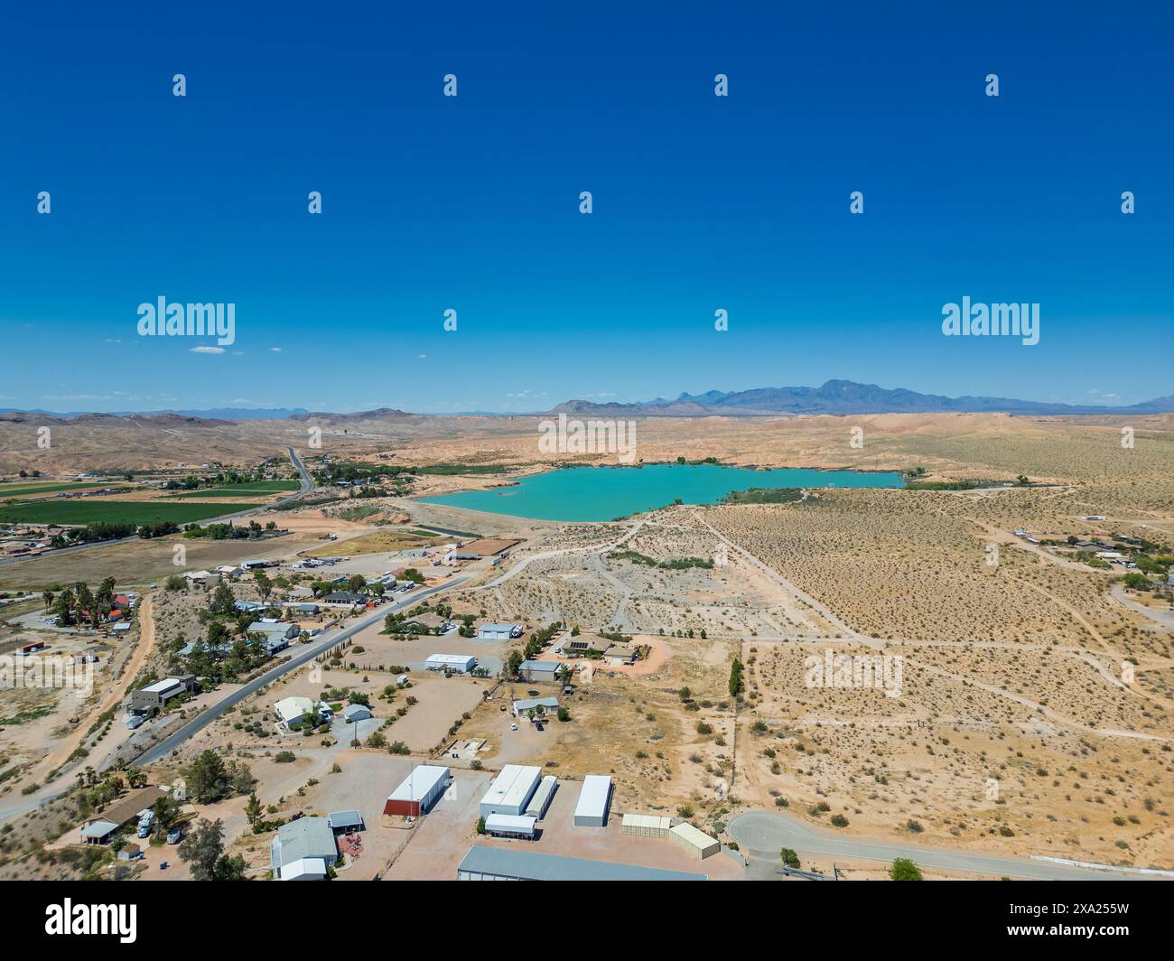 Aerial isolated settlement rural hi-res stock photography and images ...