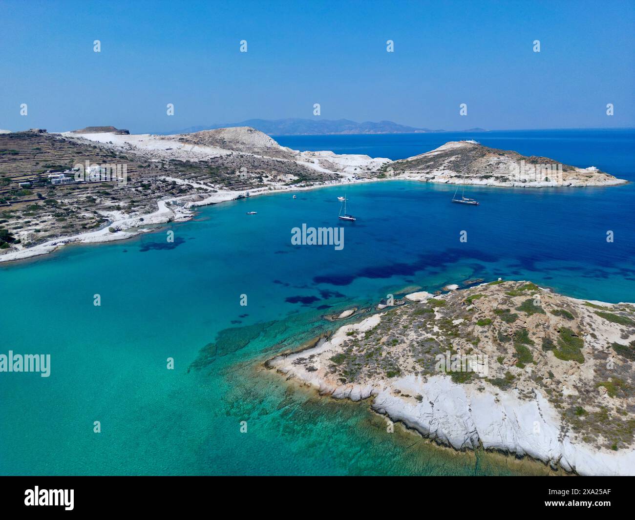 Prassa Beach in Kimolos island Stock Photo - Alamy