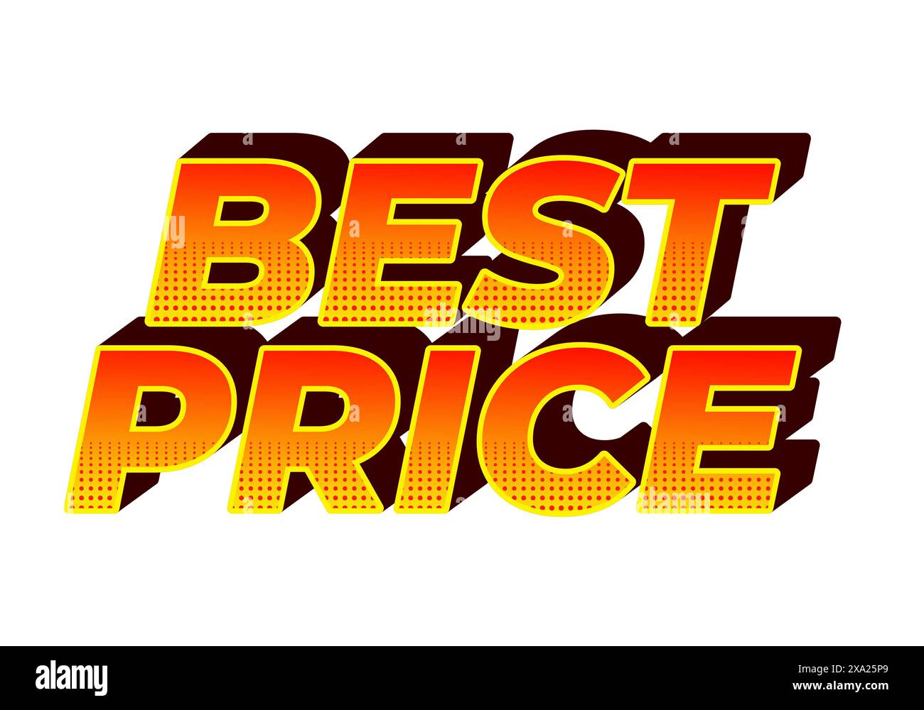 Best price. Text effect design in 3D style with good colors Stock ...