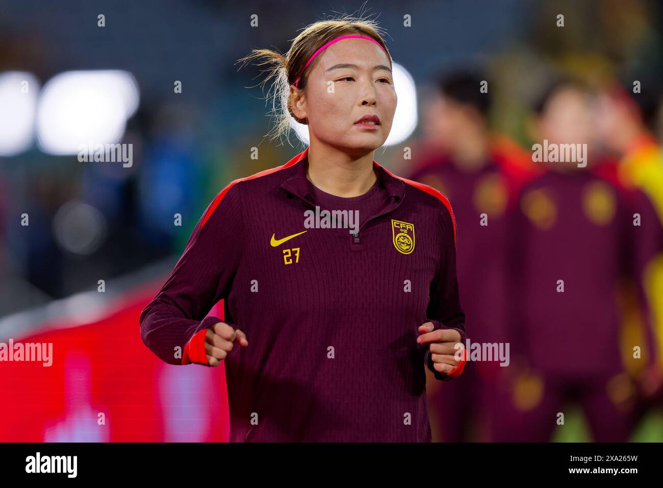 Sydney, Australia. 03rd June, 2024. Chen Liu of China warms up before ...