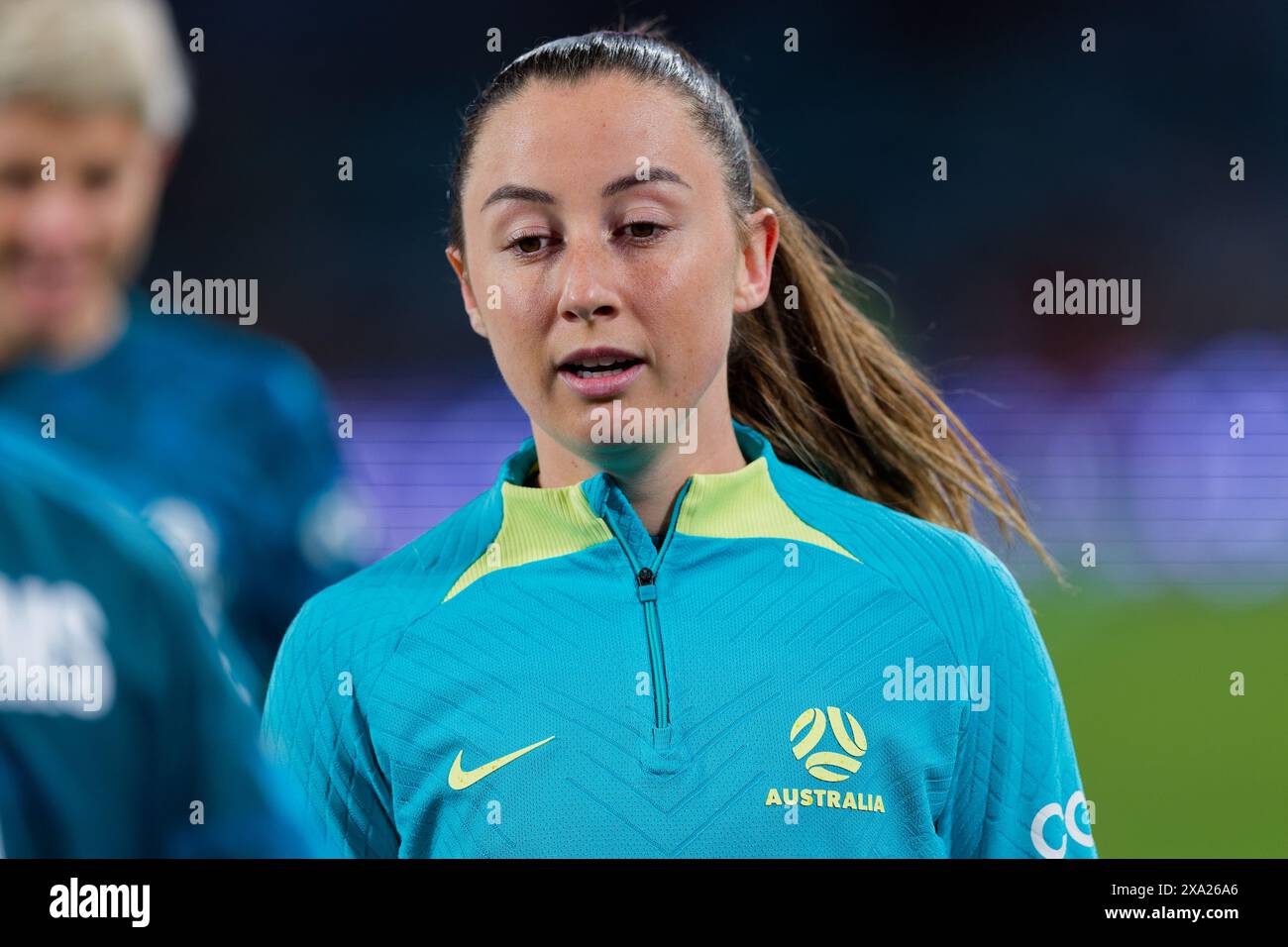 Sydney, Australia. 03rd June, 2024. Clare Wheeler of Australia warms up ...