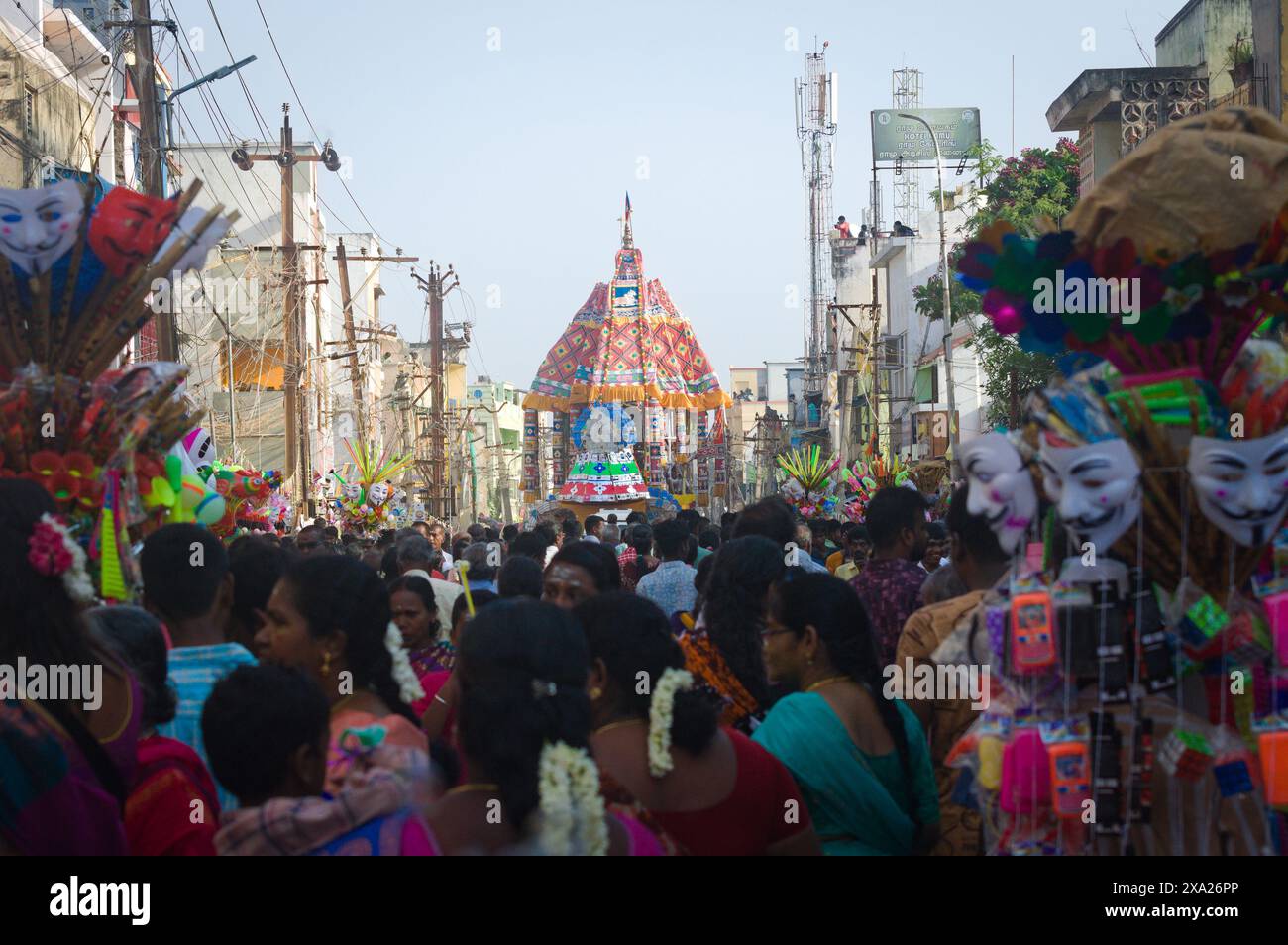 A view of the Thanjavur Chithirai Ther Thiruvizha Apr 2024 Stock Photo ...