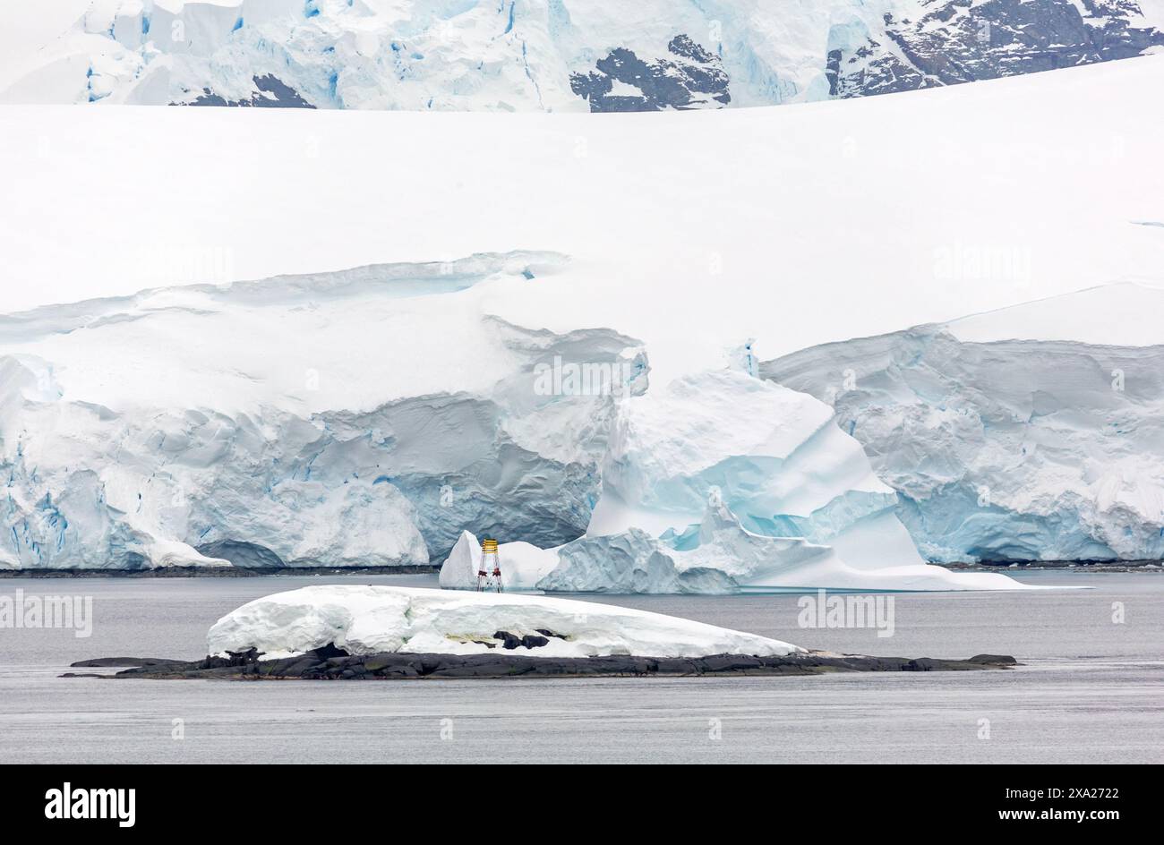 Radar beacon, Gerlache Strait, Palmer Archipelago, Antarctic Peninsula ...