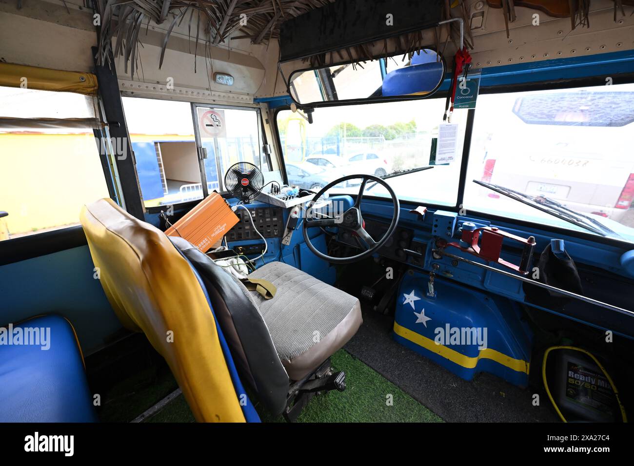 WILLEMSTAD - Player bus Curacao during a training session of the ...