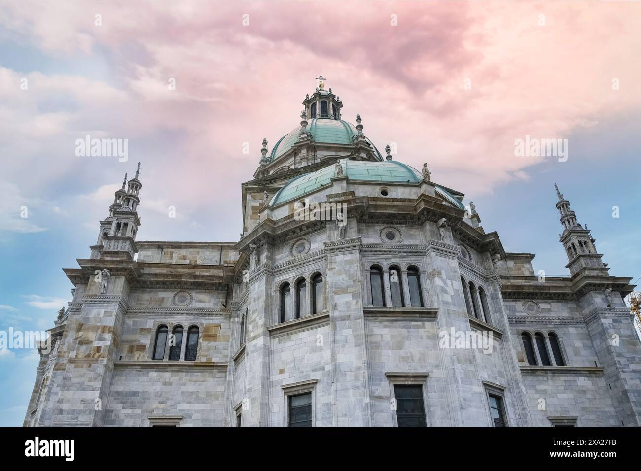 Como in Italy, the Santa Maria Assunta cathedral in the historic center ...