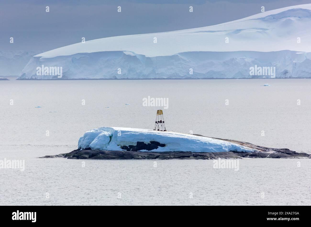 Radar beacon, Gerlache Strait, Palmer Archipelago, Antarctic Peninsula ...