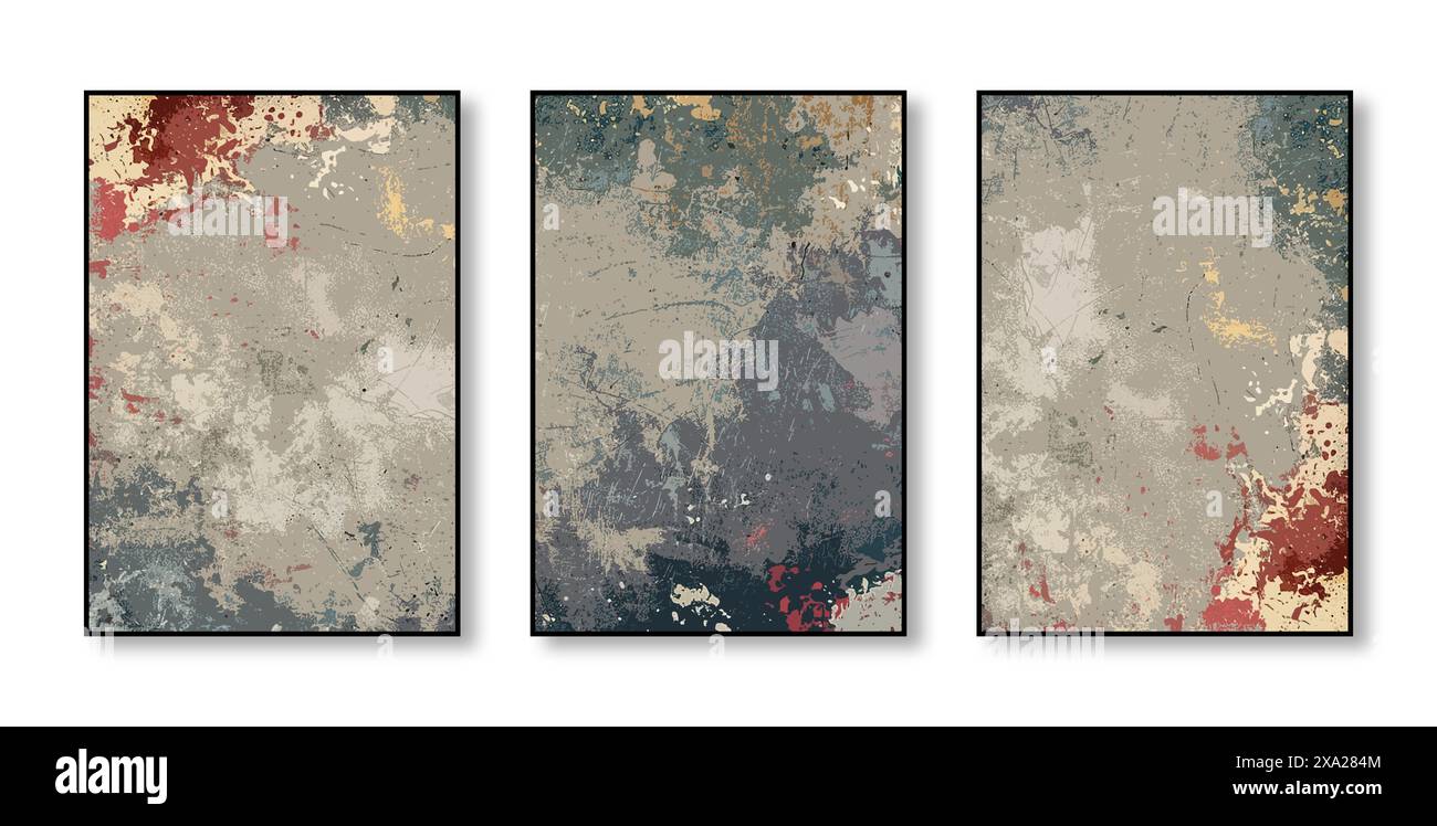 Three pictures on wall Cut Out Stock Images & Pictures - Alamy
