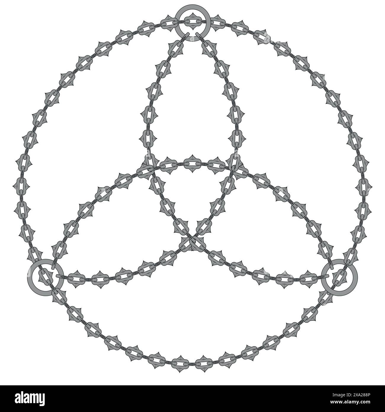 Triqueta symbol formed with chains Stock Vector Image & Art - Alamy