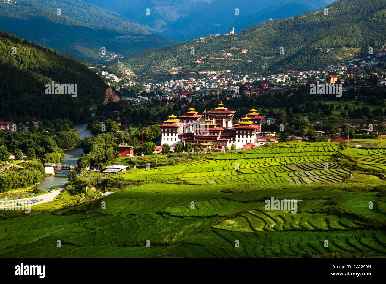 The Capital city of Bhutan Thimphu Dzong Stock Photo - Alamy