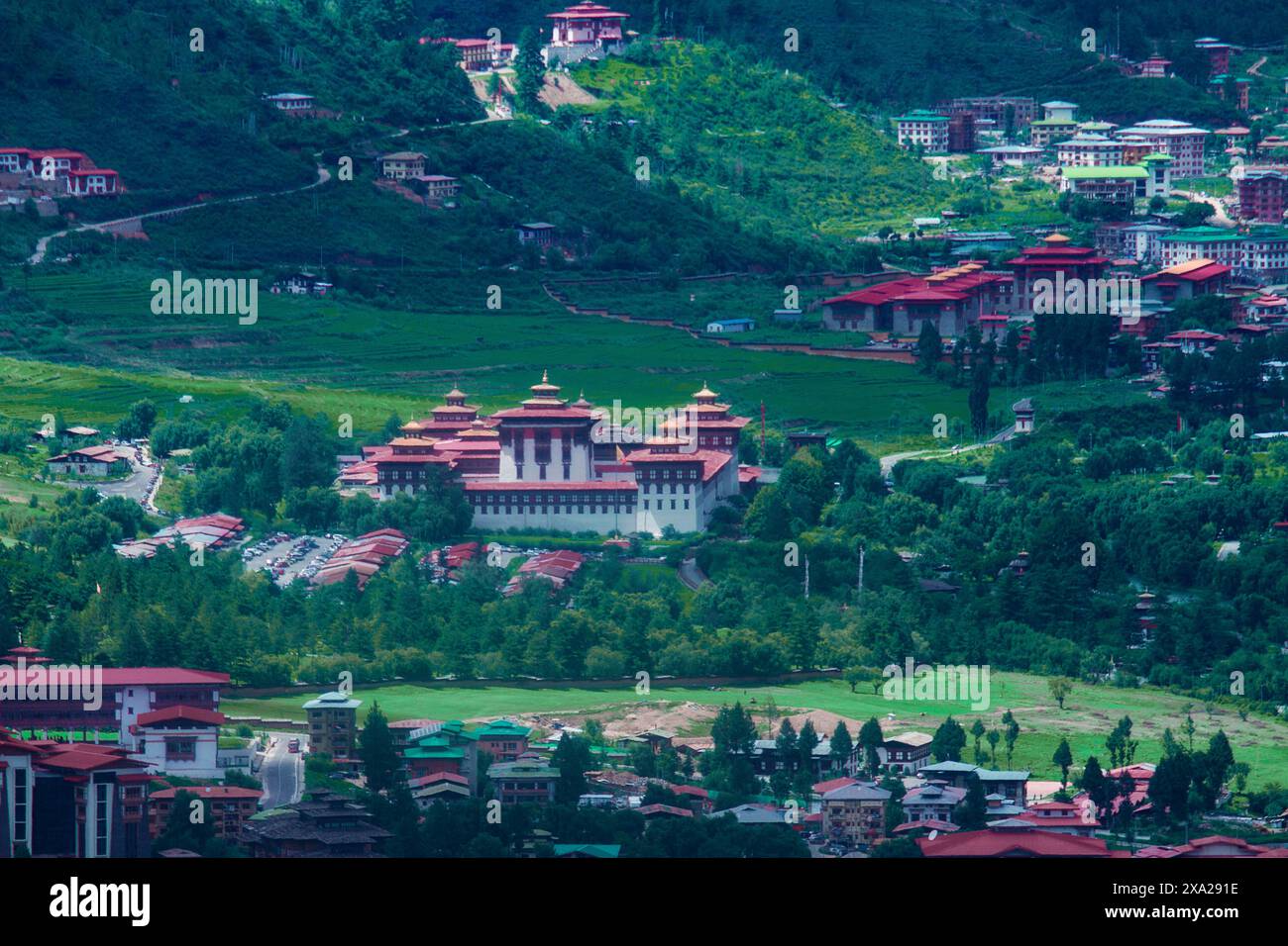 The Capital city of Bhutan Thimphu Dzong Stock Photo - Alamy
