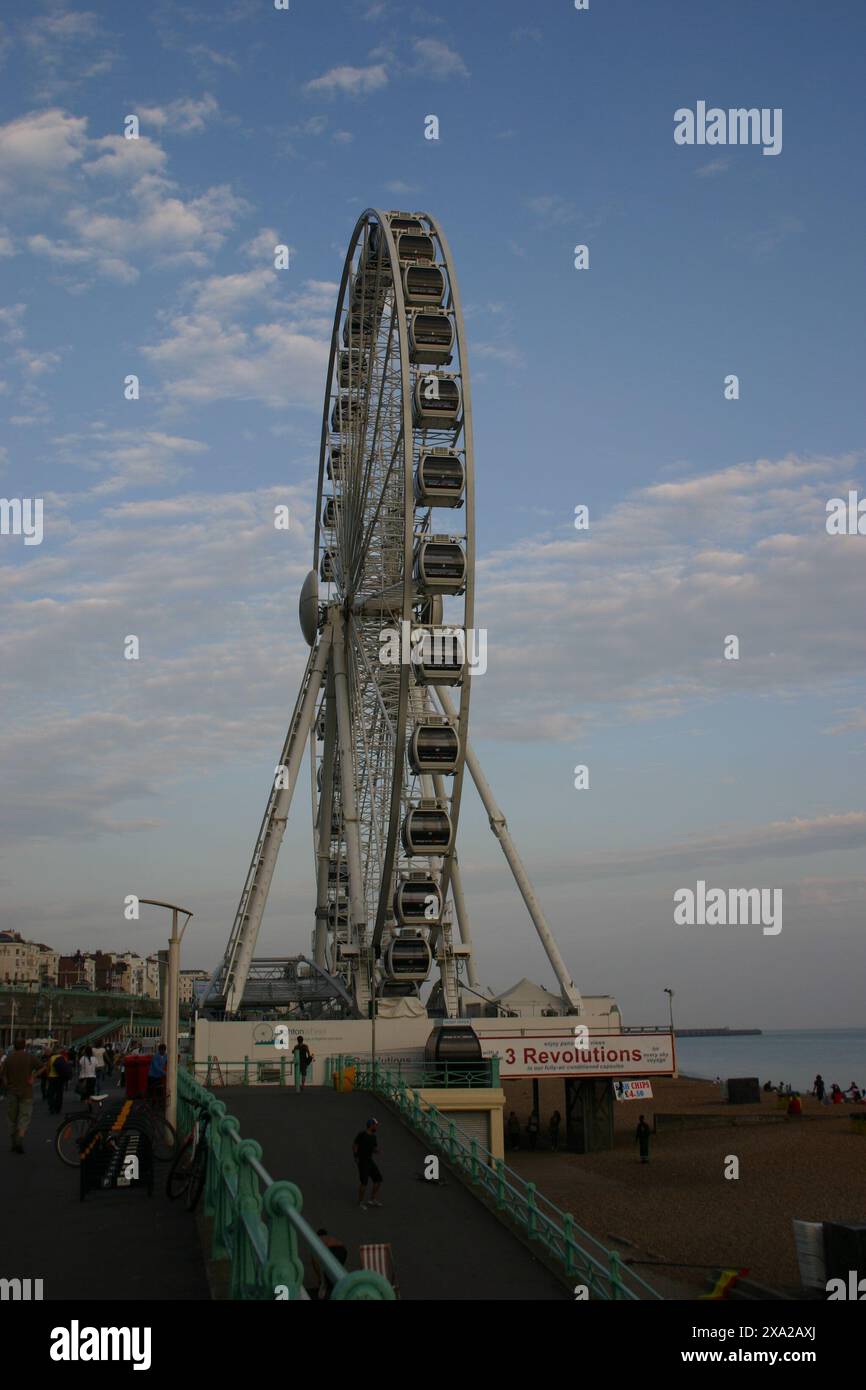 A solitary ferris wheel stands in an isolated location Stock Photo - Alamy