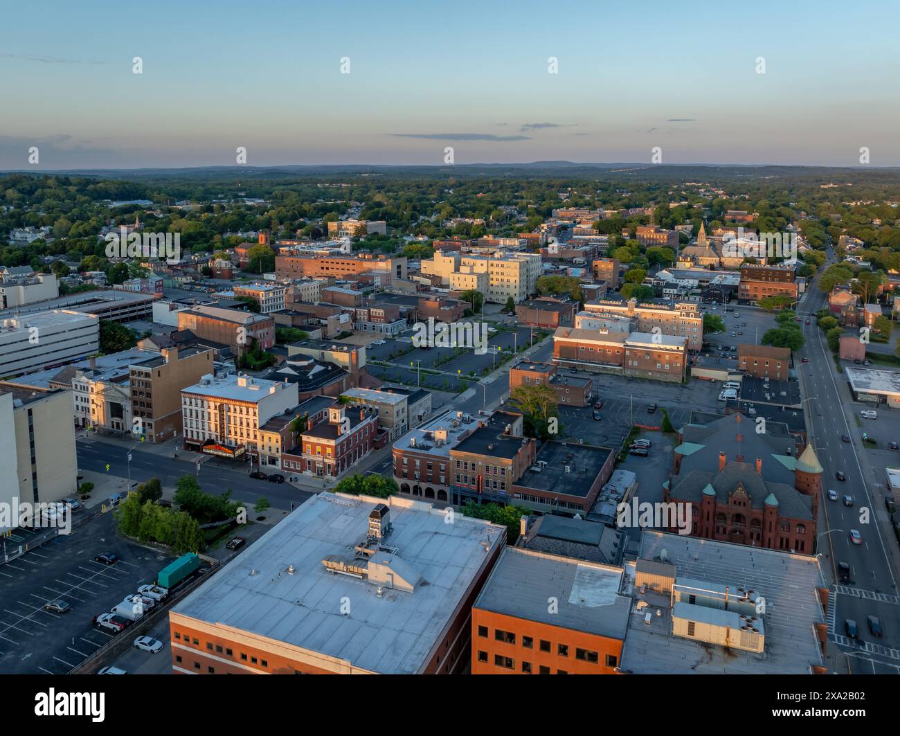 Late afternoon spring aerial hi-res stock photography and images - Alamy
