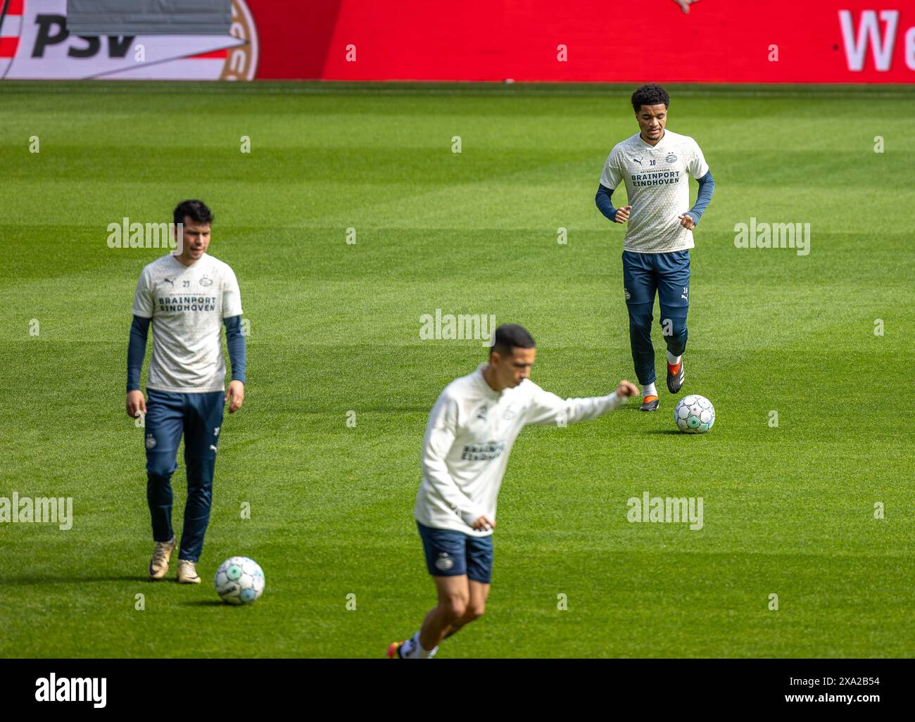 The Open training Dutch football club PSV EINDHOVEN squad in Philips ...