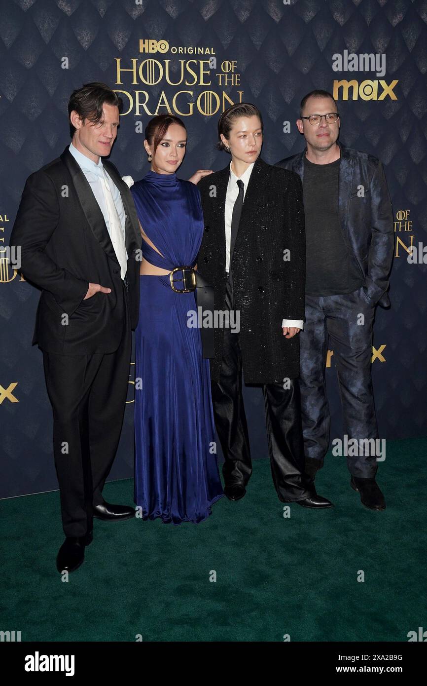 Ny. 03rd June, 2024. Matt Smith, Olivia Cooke, Emma D'Arcy, Mark James at arrivals for HOUSE OF ...