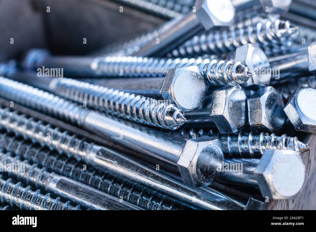 A close-up of a prefabricated house construction site in Germany ...