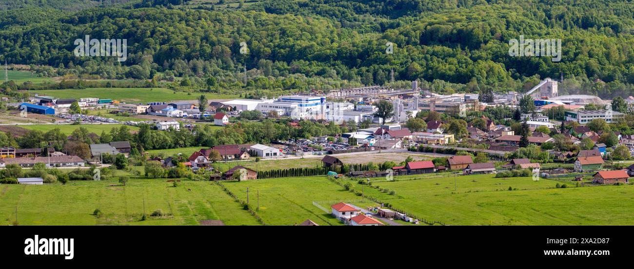 Sovata city industrial area landscape in Romania Stock Photo - Alamy