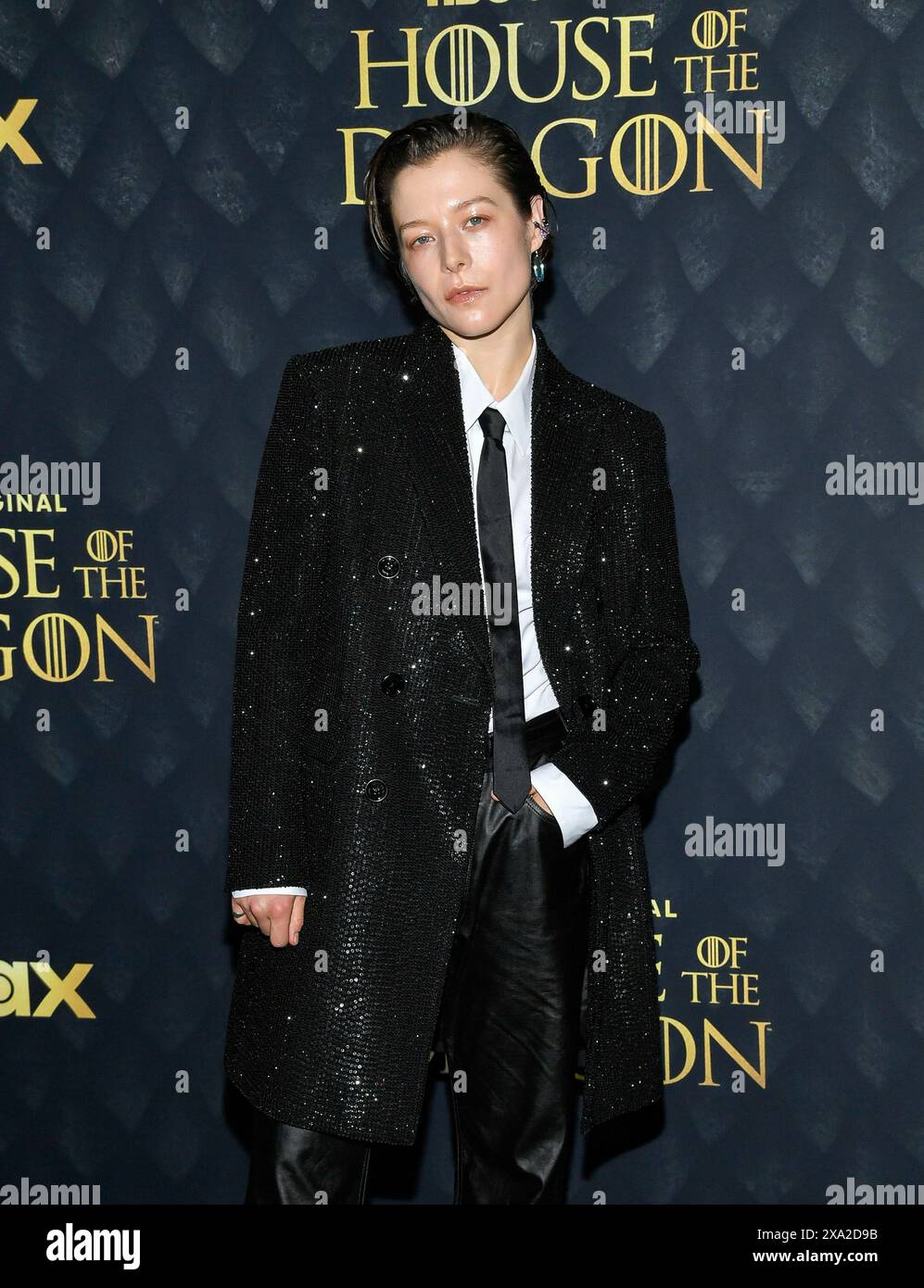 Emma D'Arcy attends the premiere of HBO's "House of the Dragon" Season ...