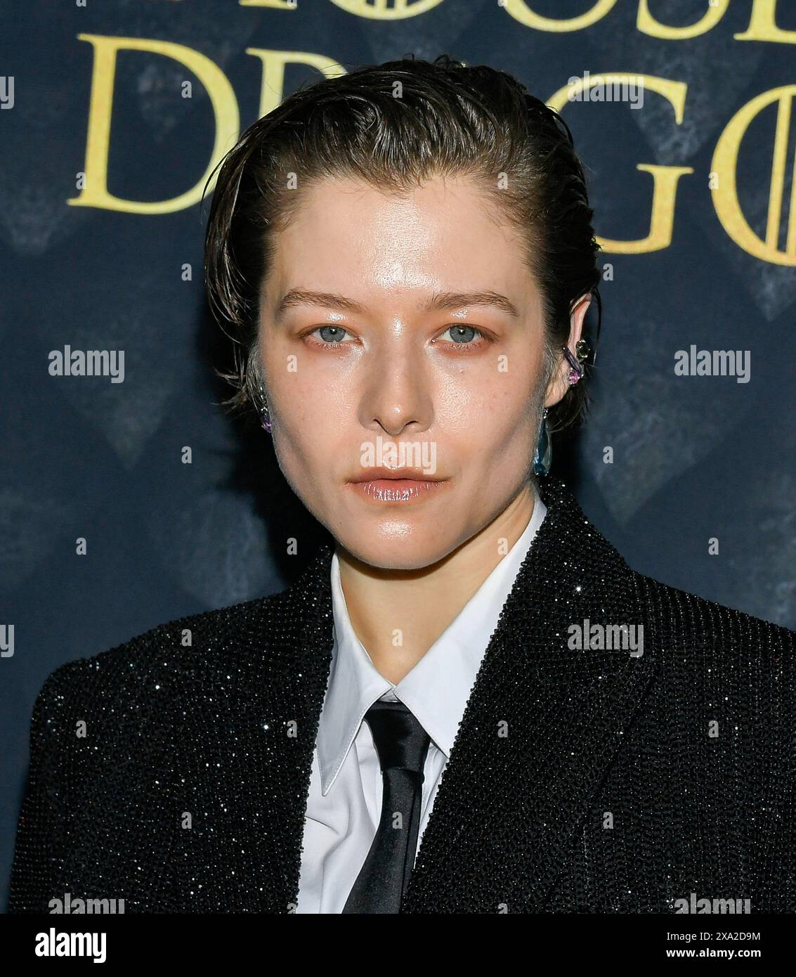Emma D'Arcy attends the premiere of HBO's "House of the Dragon" Season ...