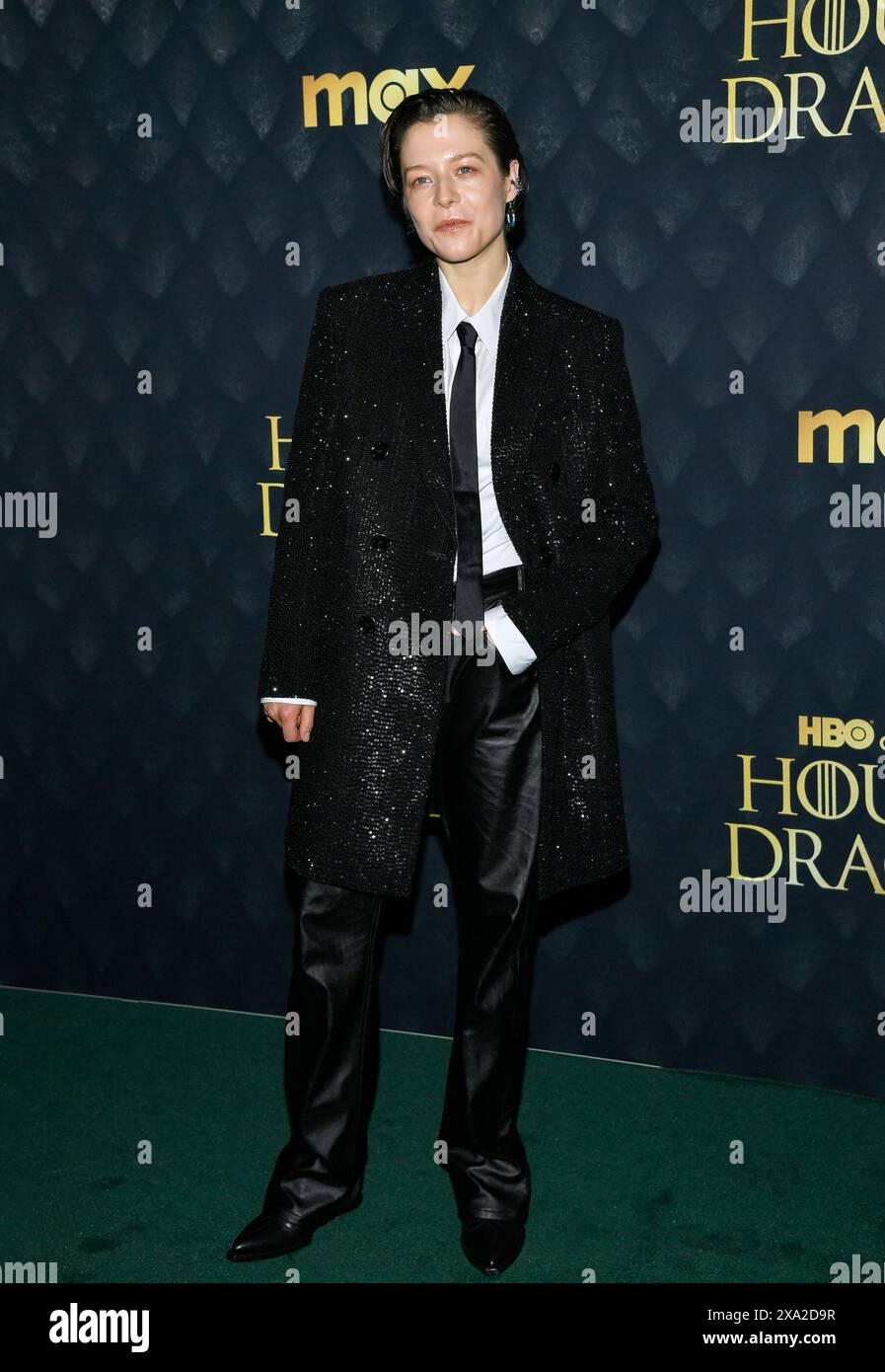 Emma D'Arcy attends the premiere of HBO's "House of the Dragon" Season ...