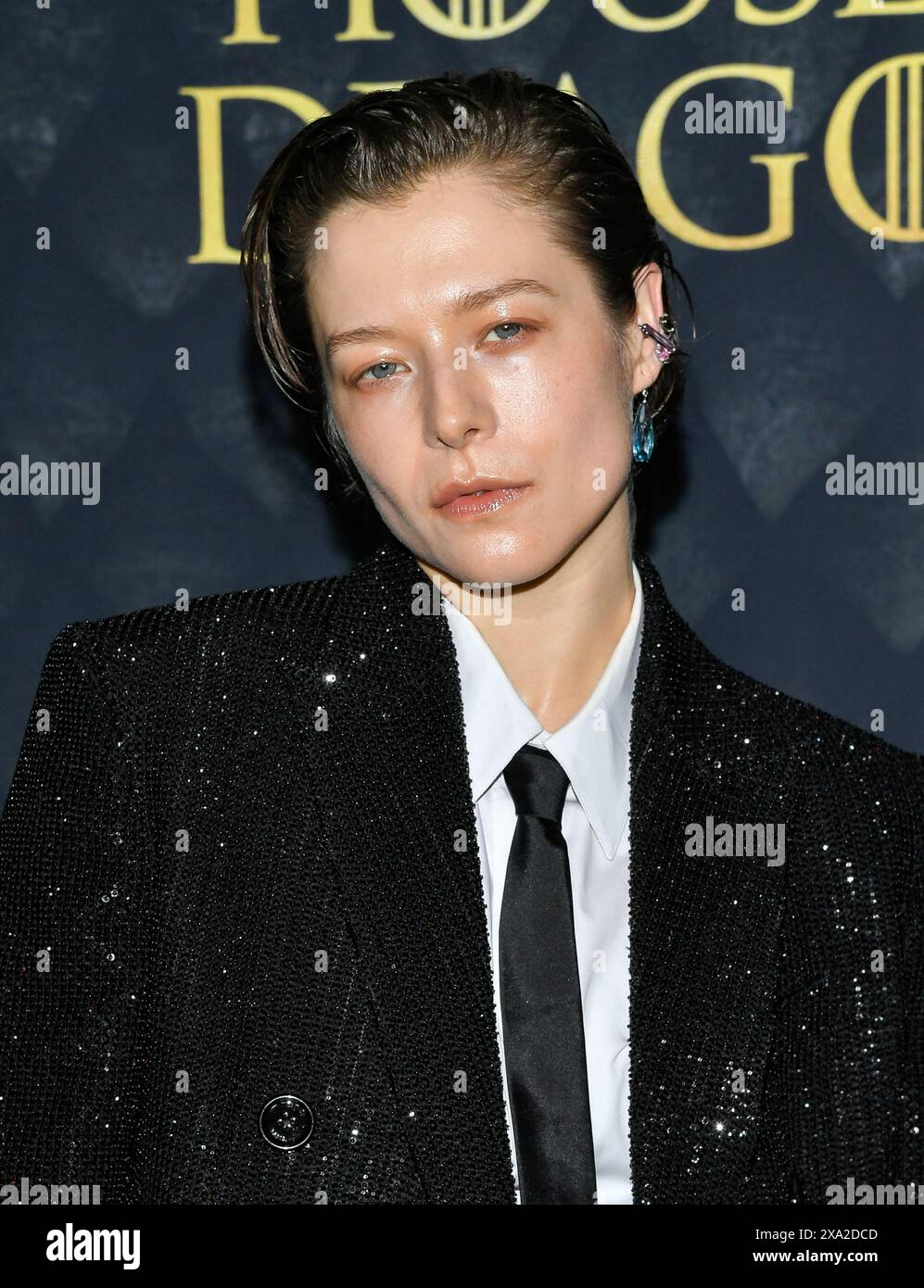 Emma D'Arcy attends the premiere of HBO's "House of the Dragon" Season ...