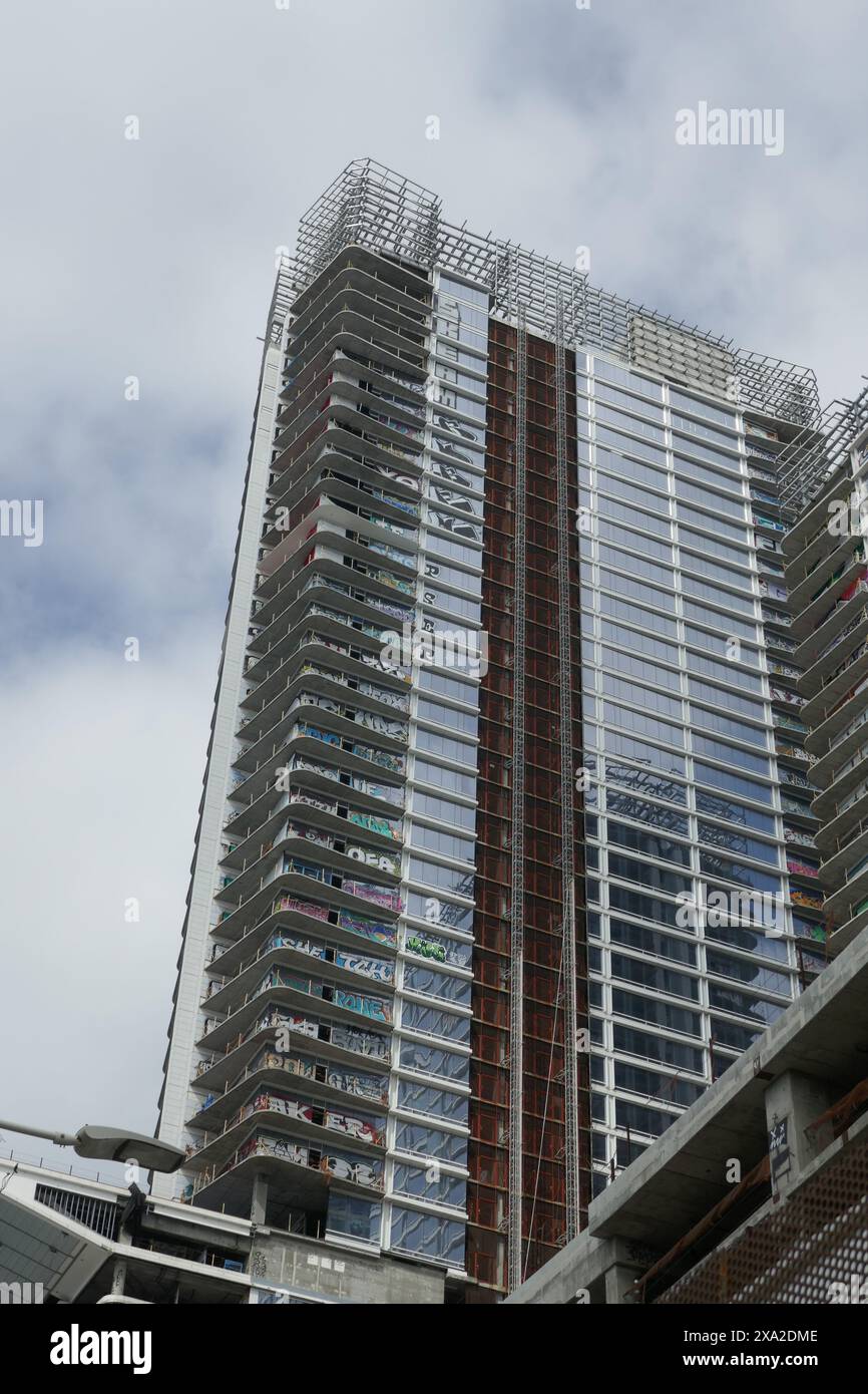 Los Angeles, California, USA 2nd June 2024 Graffiti Towers, Graffiti ...