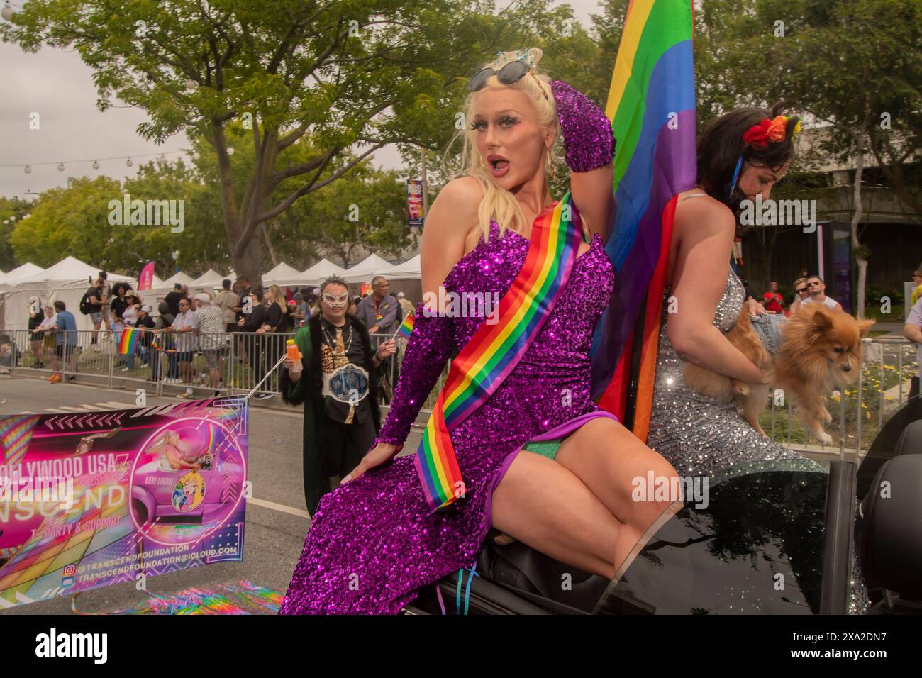 Tens of thousands of people gathered in West Hollywood on Sunday, June ...