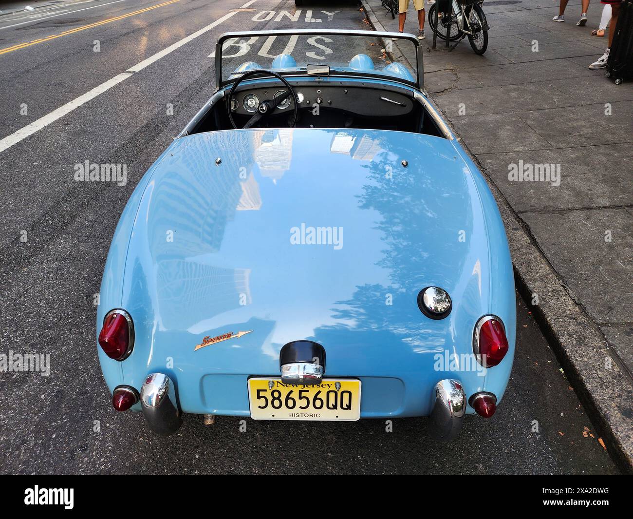 New York City, USA - August 06, 2023: Austin Healey Sprite 1960 vintage ...