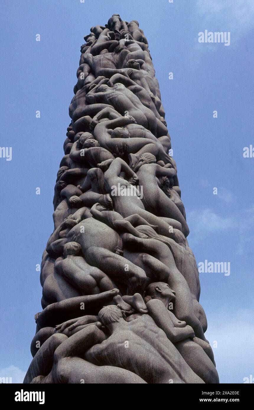 Monolith Plateau totem, Vigeland installation of sculptures, Frogner ...