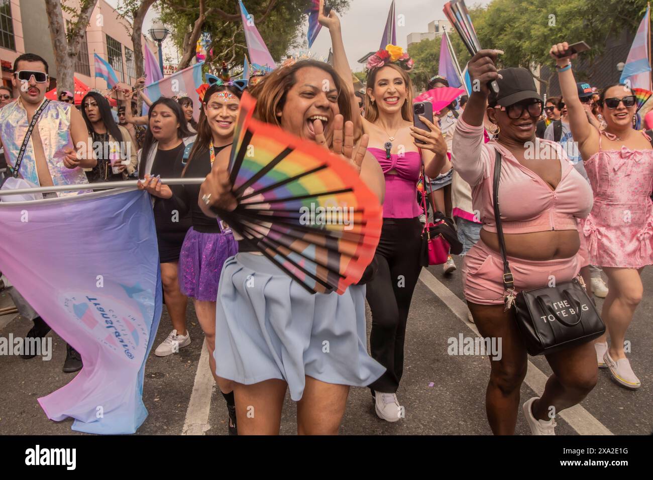 Tens of thousands of people gathered in West Hollywood on Sunday, June ...