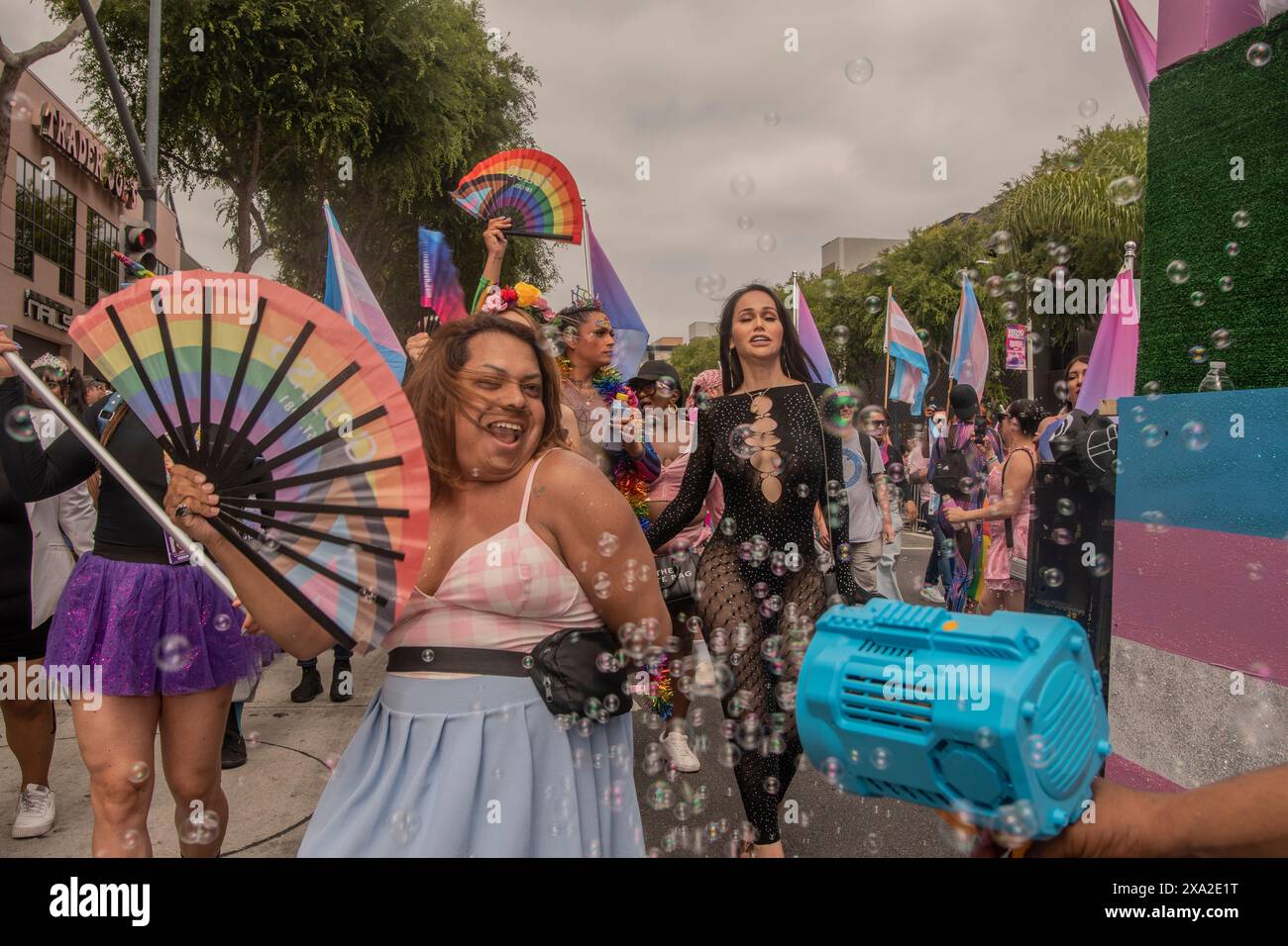 Tens of thousands of people gathered in West Hollywood on Sunday, June ...