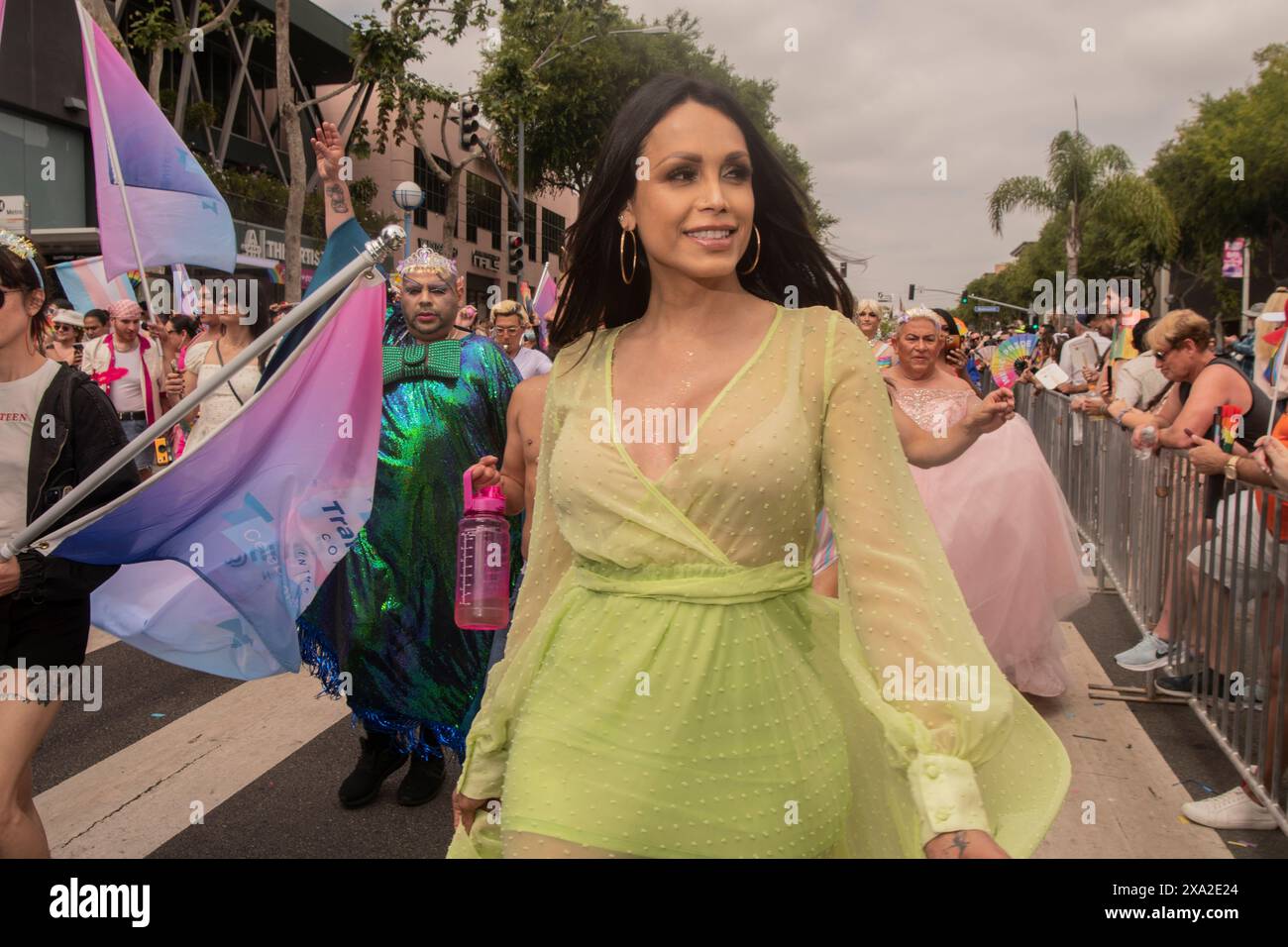 Tens of thousands of people gathered in West Hollywood on Sunday, June ...