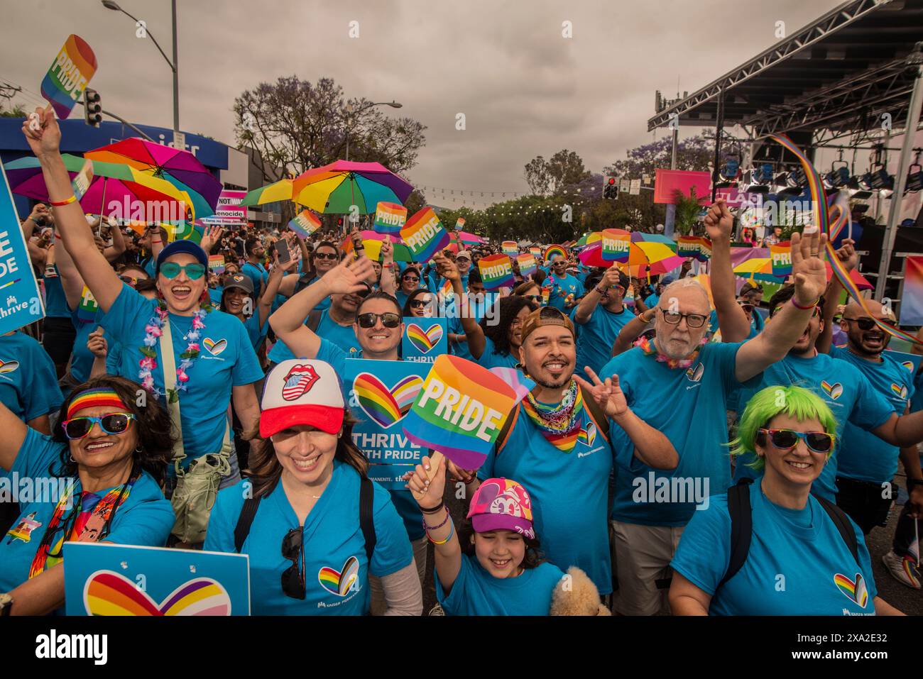 Tens of thousands of people gathered in West Hollywood on Sunday, June ...