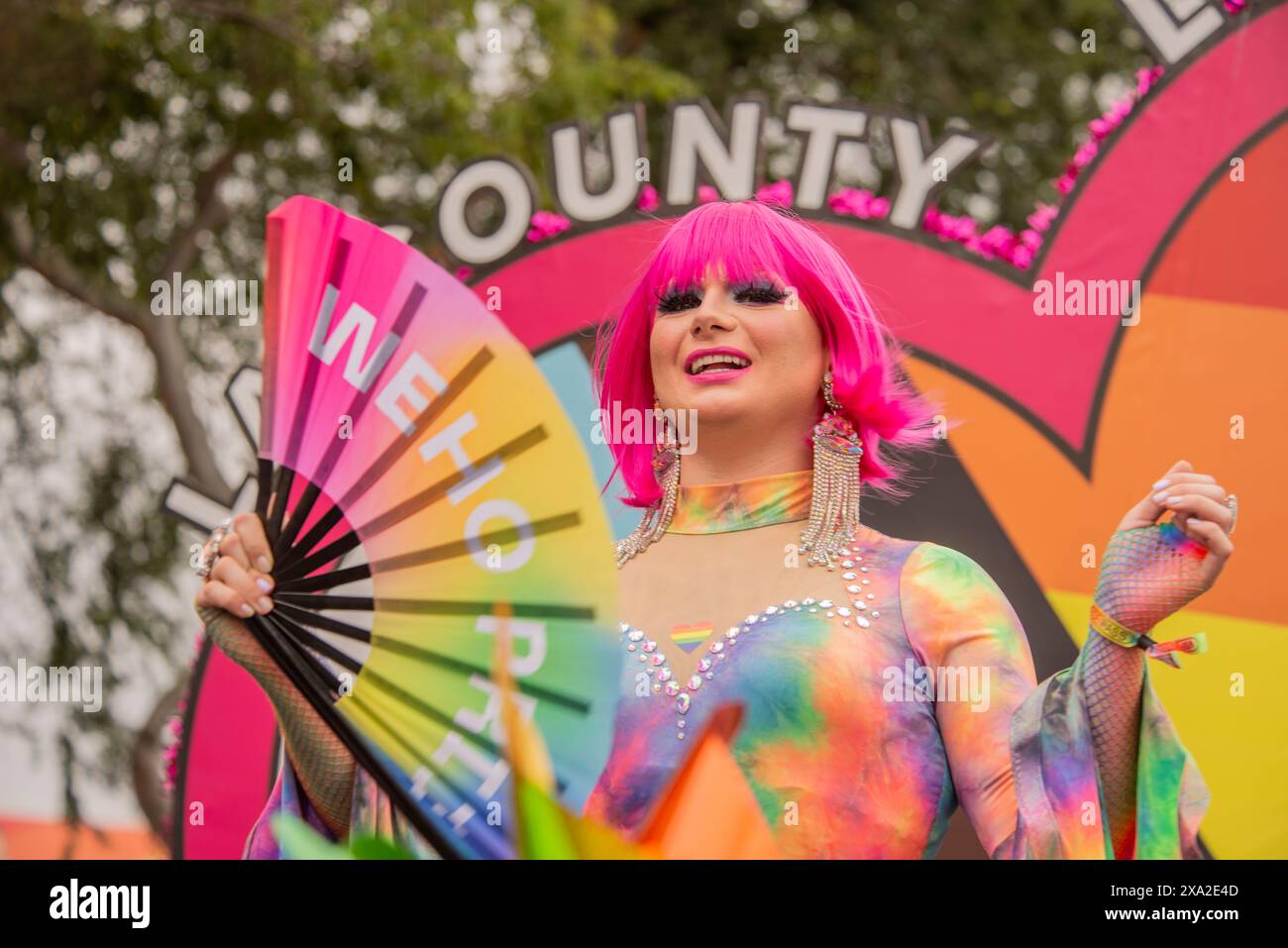 Tens of thousands of people gathered in West Hollywood on Sunday, June ...