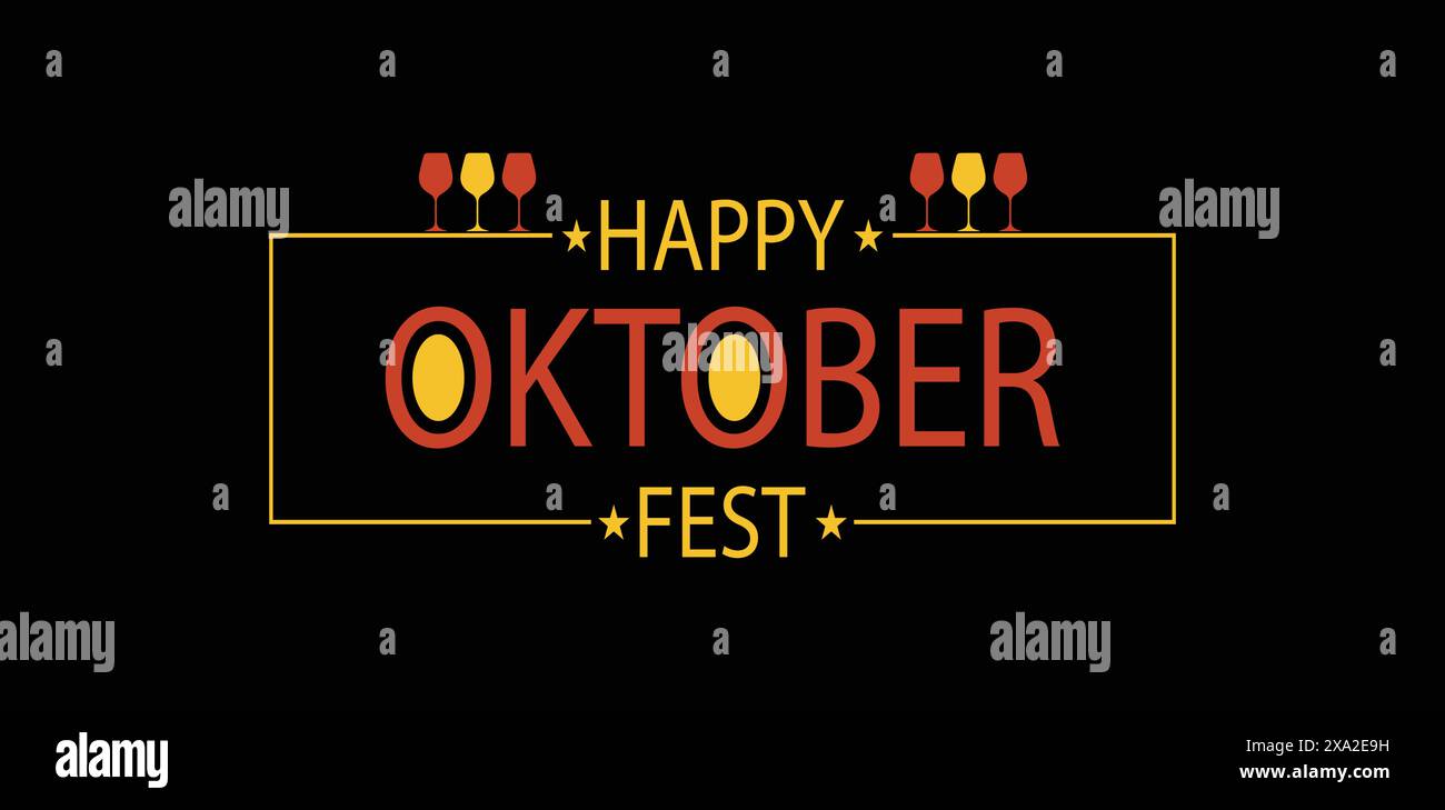 Oktoberfest Spirit with Chic Text Art Design Stock Vector Image & Art ...